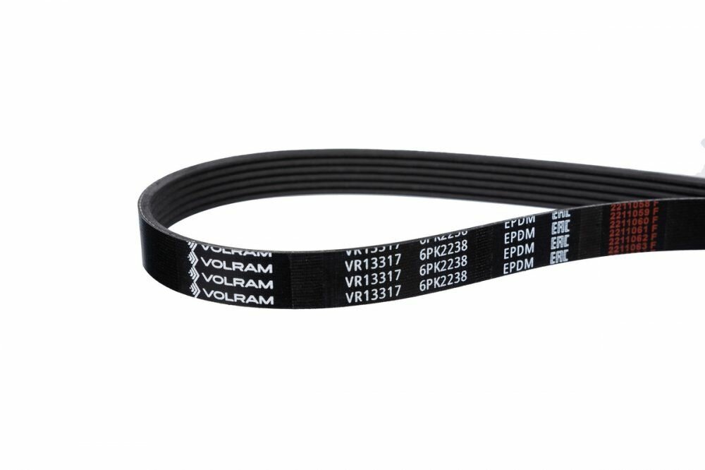 Ремень приводной Volram VR13317 поликлиновый аналог 6PK2238 Mazda 6