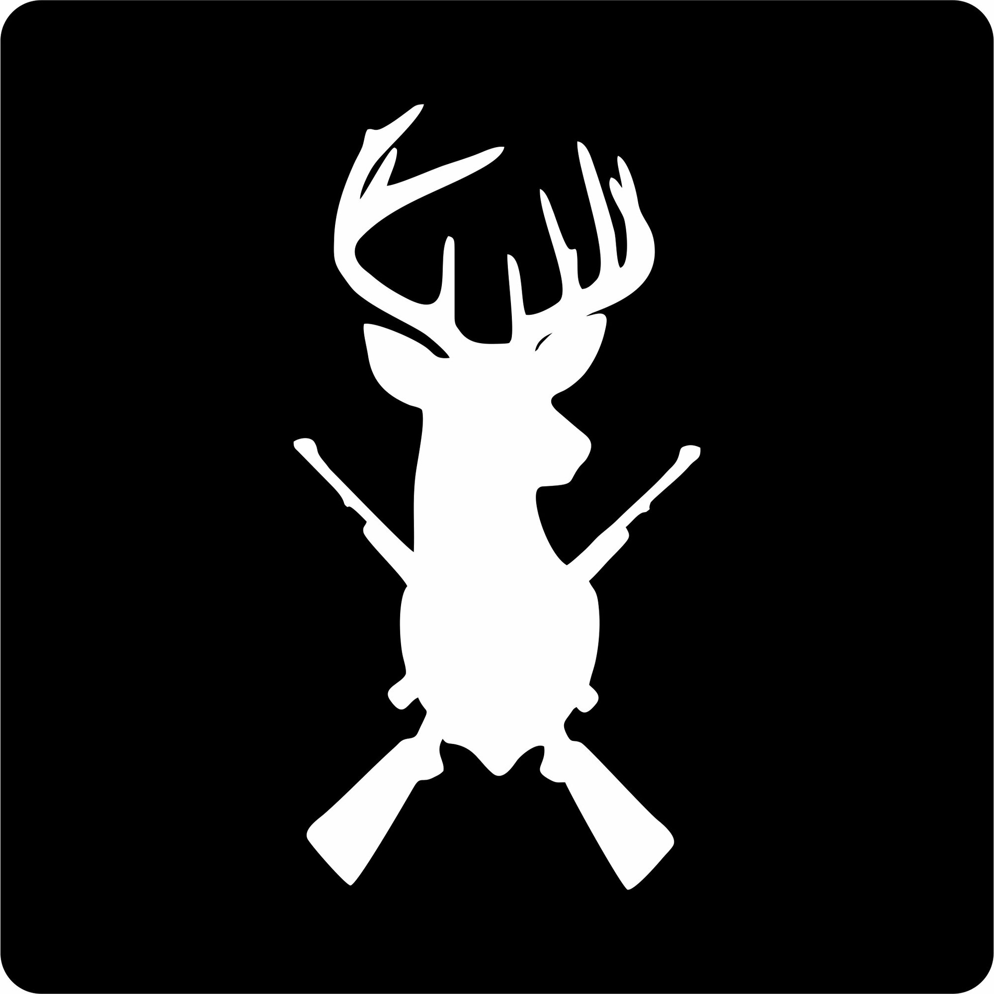 Наклейки на авто стикеры Охотник 15х8 см, красникова, наклейка тюнинг, на автомобиль, машину, прикольные