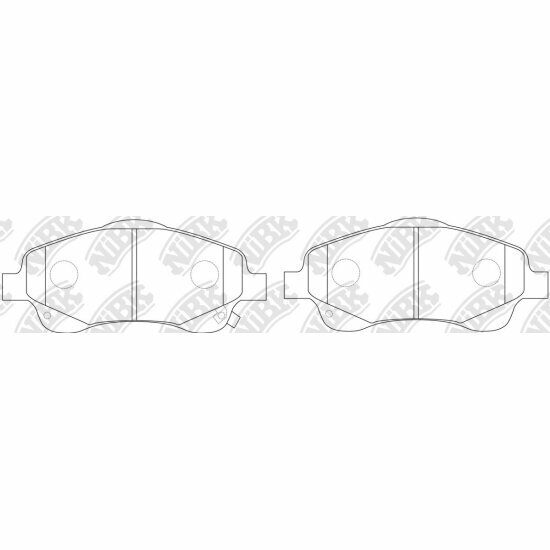 Колодки тормозные дисковые Nibk для TOYOTA Avensis (03-) передние (4шт.)
