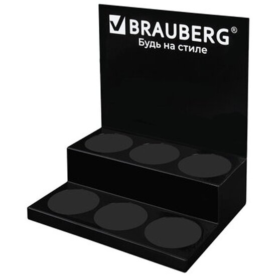 Подставка Brauberg под ручки и карандаши в тубах , металл, 6 отделений, 32x30x21 см