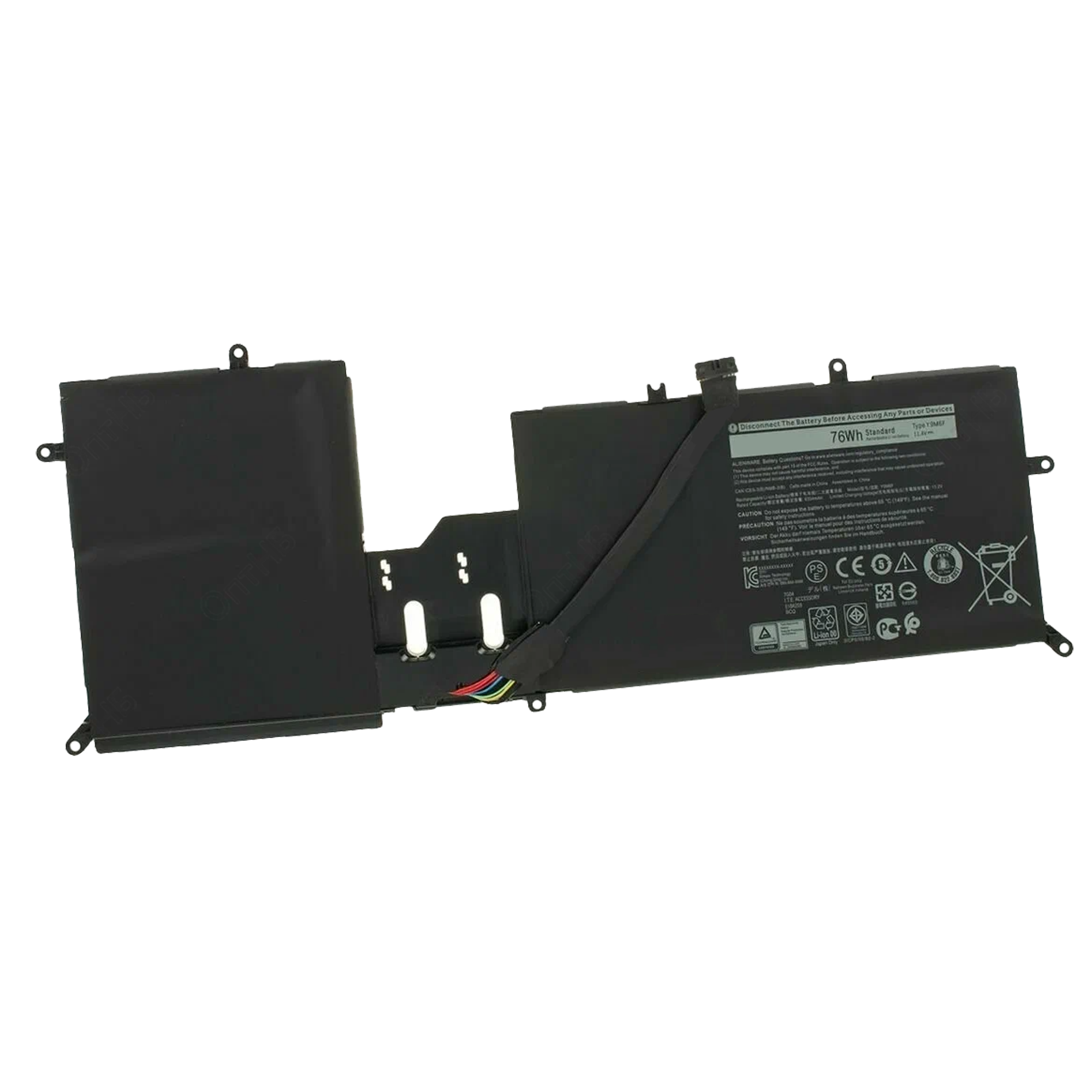 Аккумулятор Y9M6F для Dell Alienware M15 R2, M17 R2 11.4V 76Wh (6600mAh)