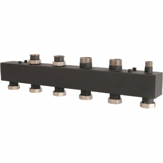 Коллектор Rommer распределительный 3(4) отопительных контура 1 1/2"