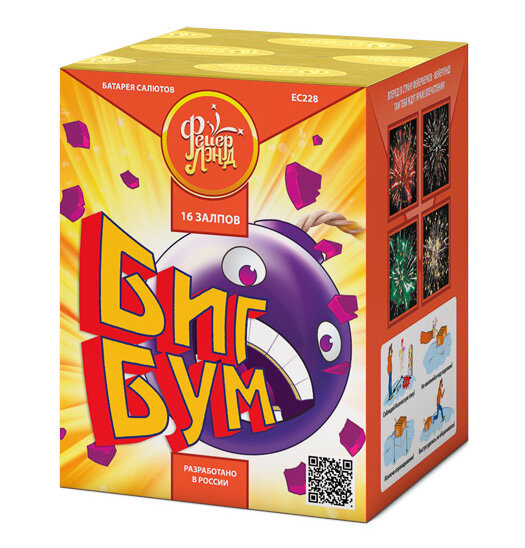 Фейерверк - салют ЕС228 Биг бум (0,8" х 16)