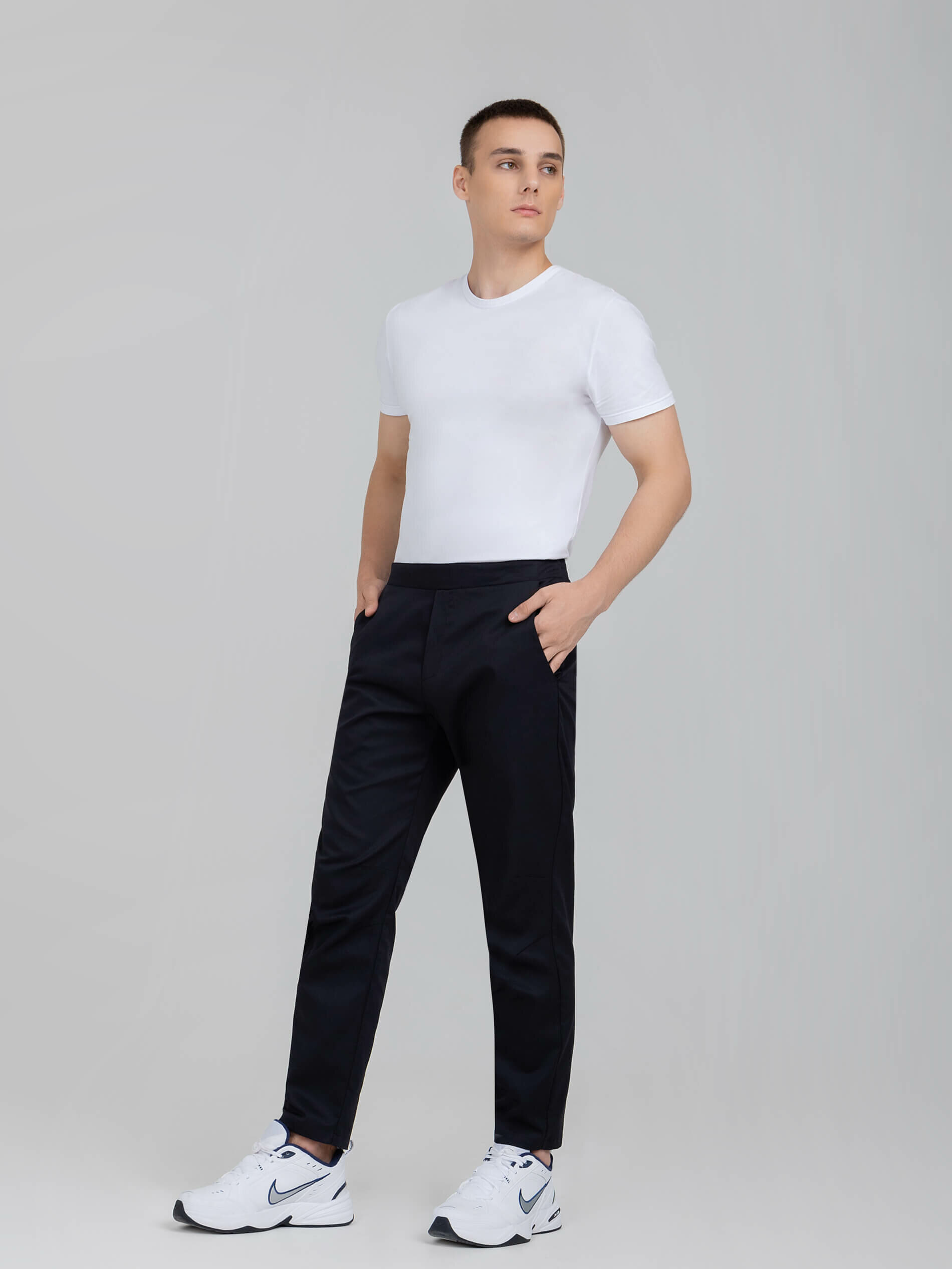 Брюки медицинские мужские Cameo 5-1368, цвет Черный уголь, размер 52, рост 182