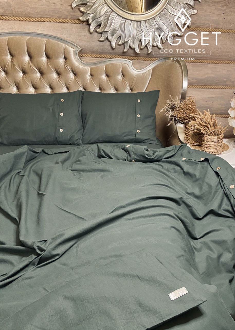 Постельное белье из льна HEDD "Полынь" Евро, 2 наволочки 50х70