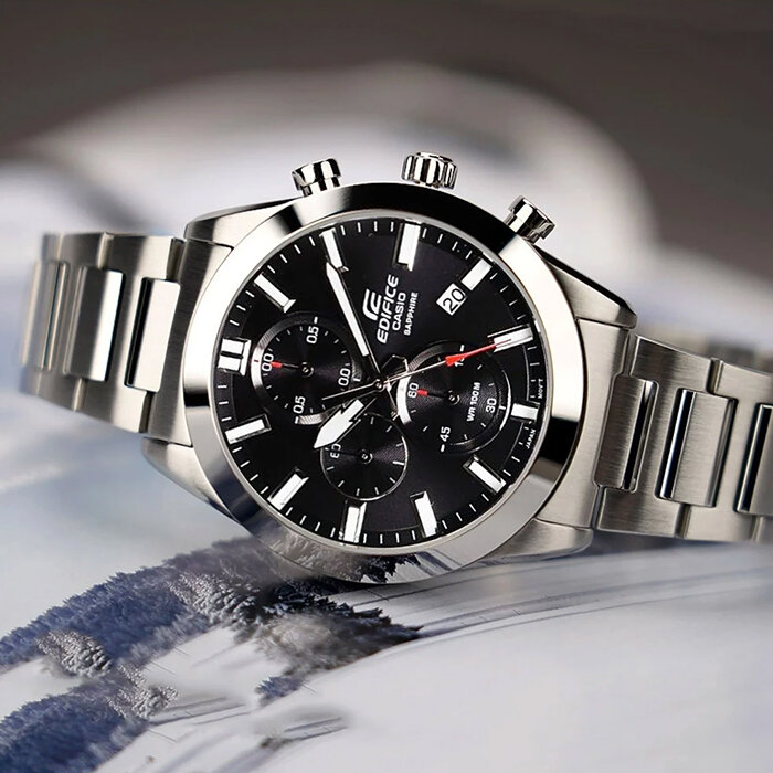 Наручные часы CASIO Edifice, серебряный — фото 1
