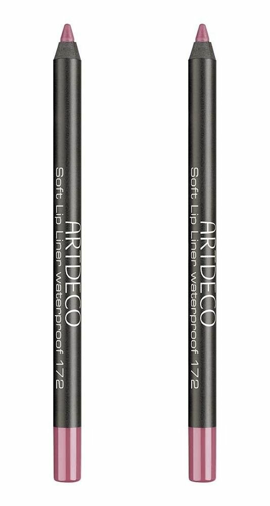 ARTDECO Водостойкий карандаш для губ Soft Lip Liner Waterproof тон 172, 1,2 г, 2 шт