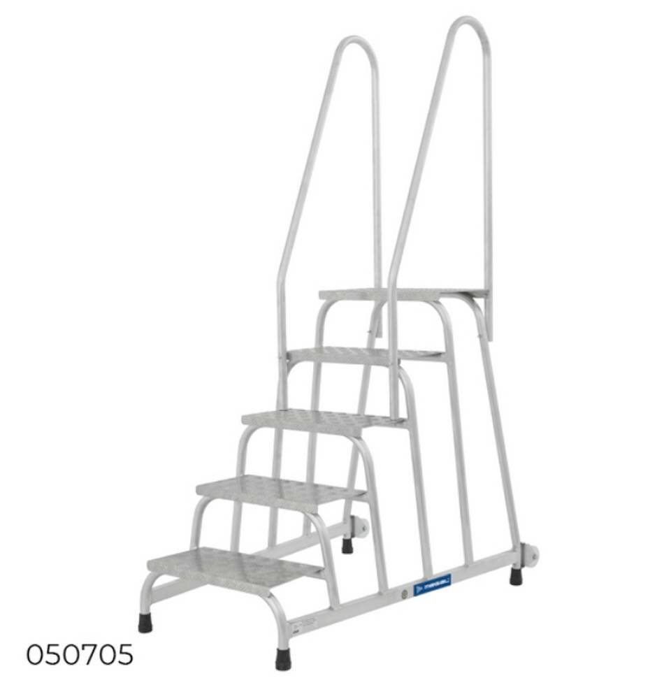 Монтажная Подставка Megal Мп-1 5 Ступеней С Двумя Поручнями И Колесами