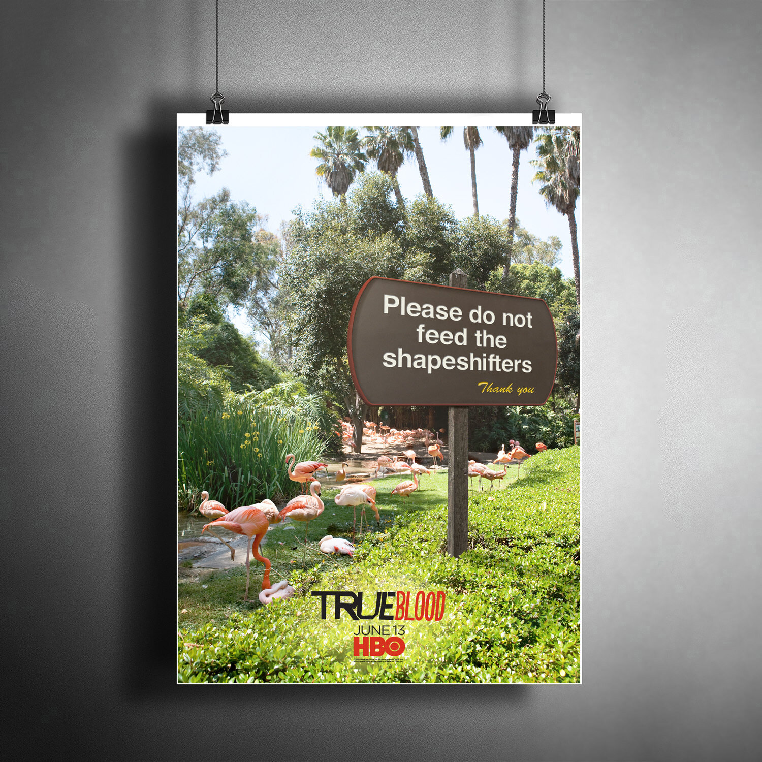 Постер плакат для интерьера "Сериал: Настоящая кровь. True Blood. Сериал про Вампиров" / A3 (297 x 420 мм)