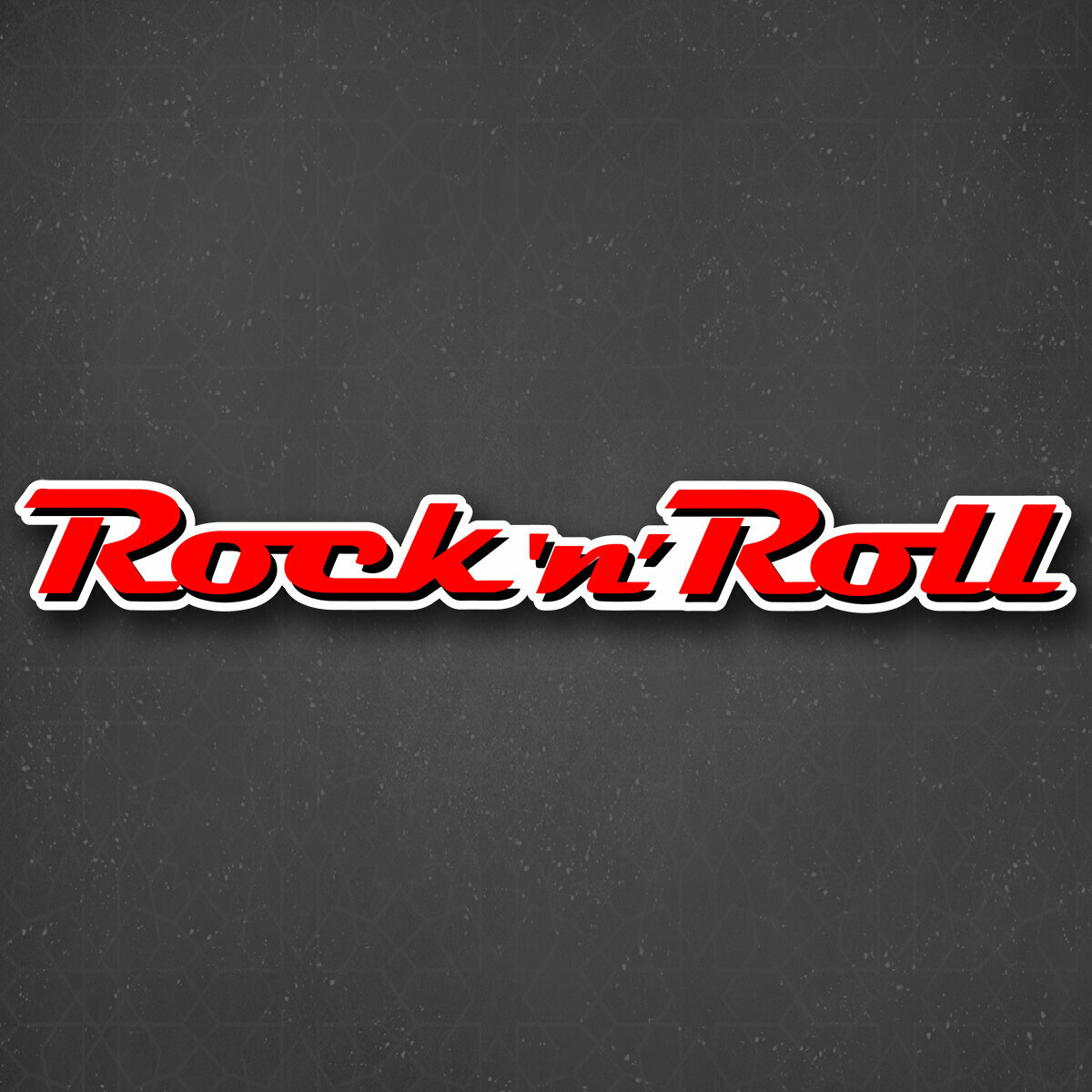 Наклейка на авто "Rock'n'Roll" 24x3 см
