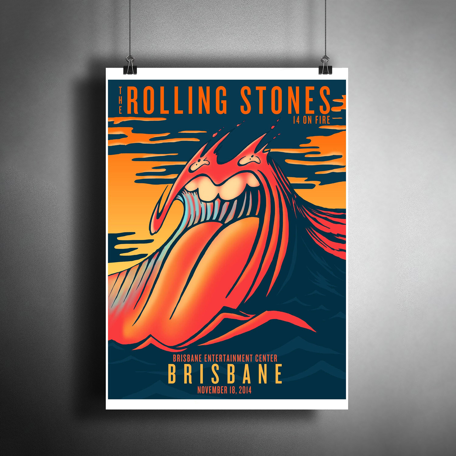 Постер плакат для интерьера "Музыка: Британская рок-группа The Rolling Stones (Роллинг Стоунз)"/ Декор дома, офиса, комнаты A3 (297 x 420 мм)