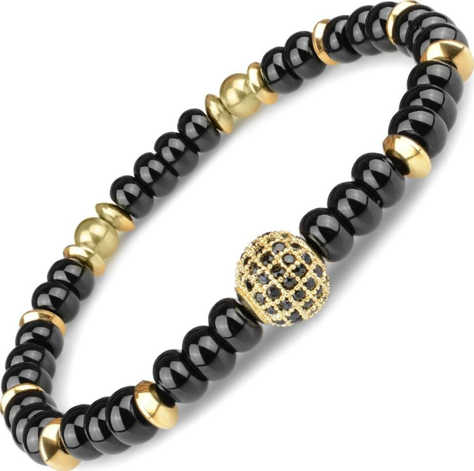 Браслет, агат, фианит