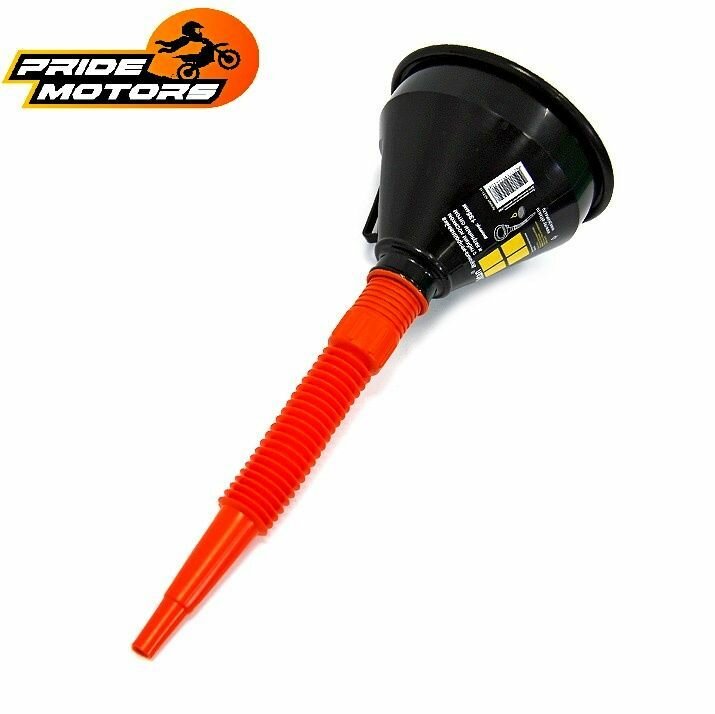 Воронка пластмассовая Oktan 160 мм непроливайка, латунное сито, гибкий носик