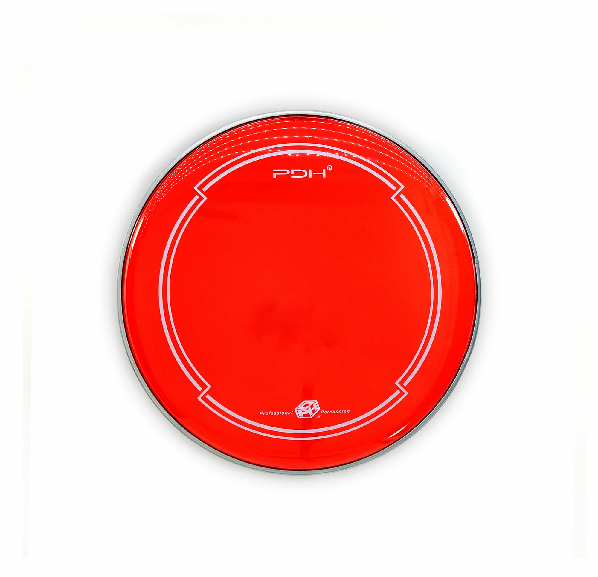 Пластик для барабана 10" красный двухслойный