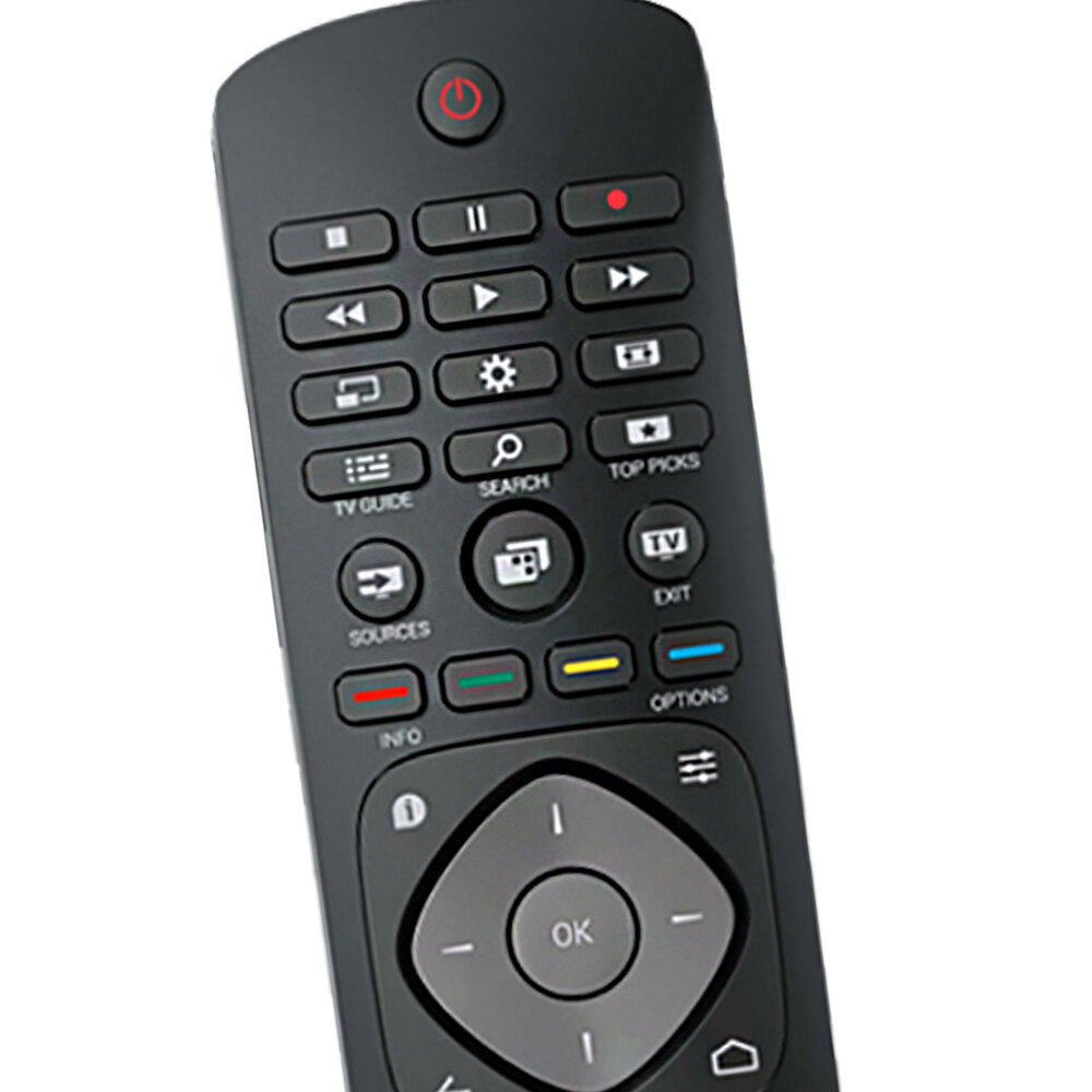 Пульт для телевизора Philips 40PUT6400/60, ИК - интерфейс, чёрный, настройки не нужны — фото 1