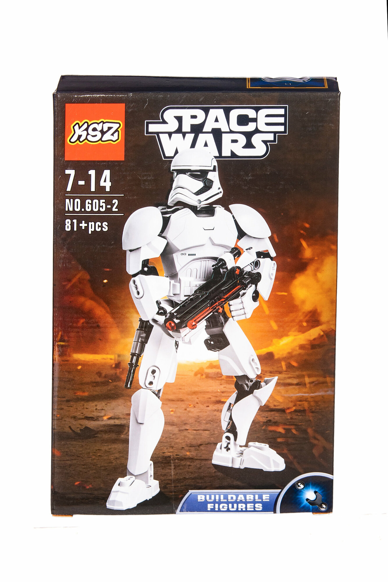 Конструктор Star Wars Штурмовик первого ордена (605-2), фигурка 81 деталь, возраст 7-14 лет