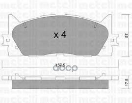 Колодки тормозные Metelli арт. 22-0882-0