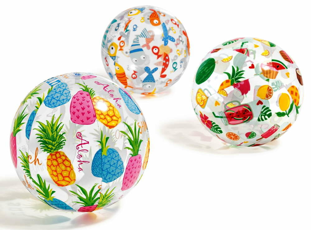 Мяч надувной с принтом, диаметр 51 см, от 3 лет, в пакете