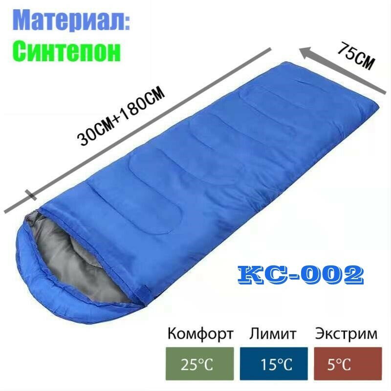 Спальный мешок Mimir KC-002, синий