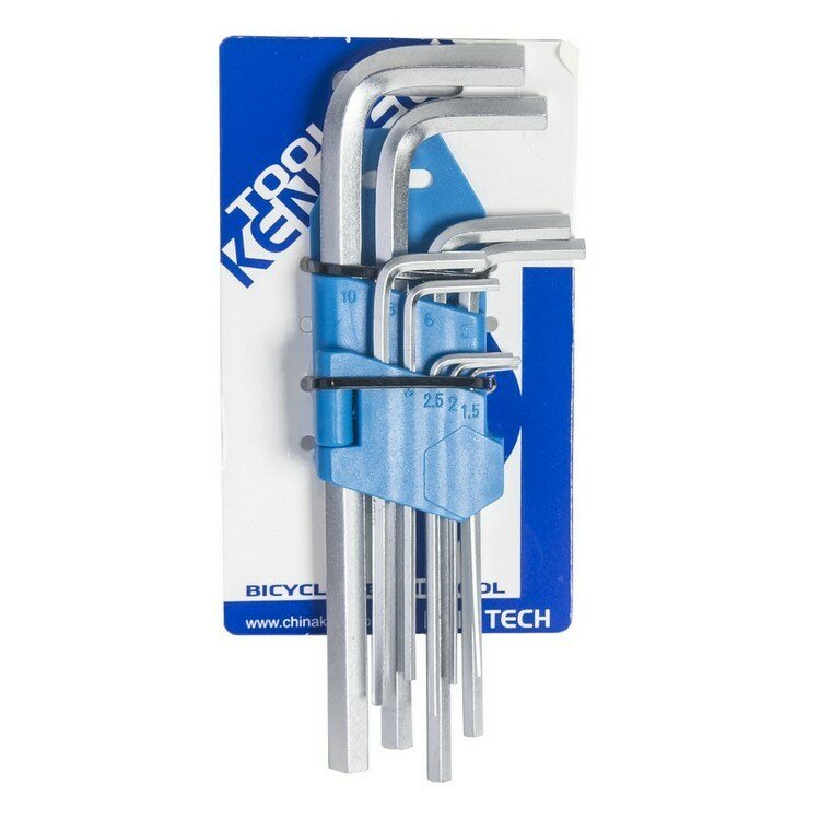 Набор Г-образных шестигранников Kenli KL-9705 комплект из 9 ключей в обойме