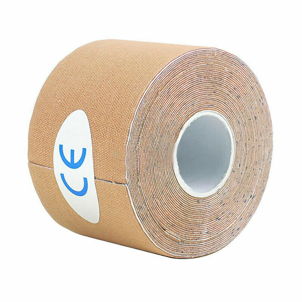 Тейп/ Кинейзио тейп/ Тейп лента/ Кинезио тейп для тела и лица/ Спортивный пластырь 2.5см/ Тейп телесный