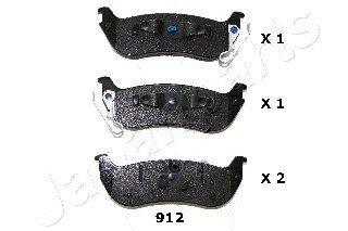 К-т дисков. тормоз. колодок Chrysler Pacifica 04-07 Japanparts арт. PP912AF