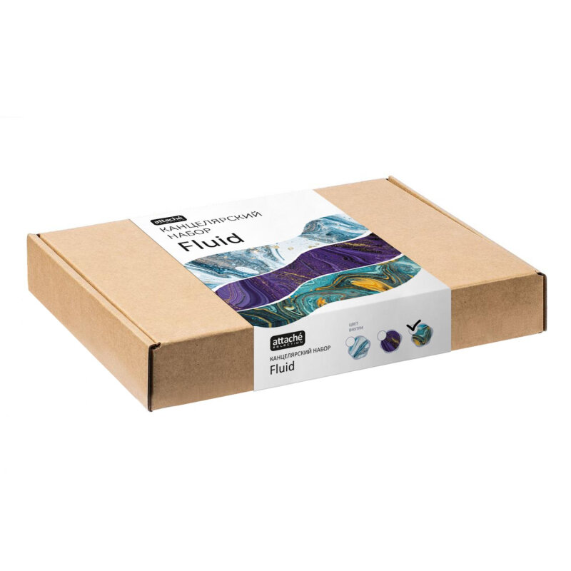 Набор канцелярский подарочный Attache Selection Fluid бирюзовый 1852451