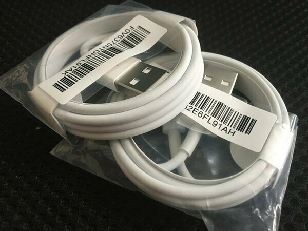 2 штуки Кабель Foxconn оригинальный ЧИП USB 8 pin Lightning для Apple iPhone 5 5S 5C SE 6 6S 7 8 Plus X (10) Xr Xs Xs Max 11 12 Mini 13 Pro Max 14/iPad/iPod/AirPods Качество Оригинала Комплект 2 шт.