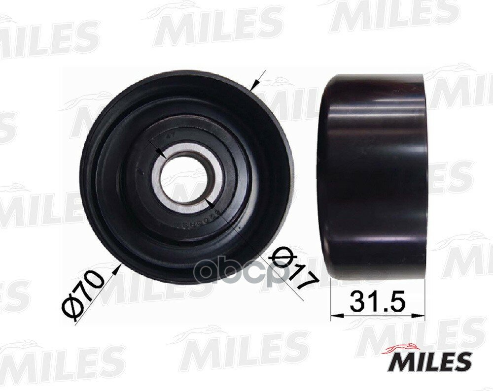 Ролик Ремня Приводного Toyota Avensis/Camry/Rav 4 2.0/2.4 00- Miles арт. ag03074