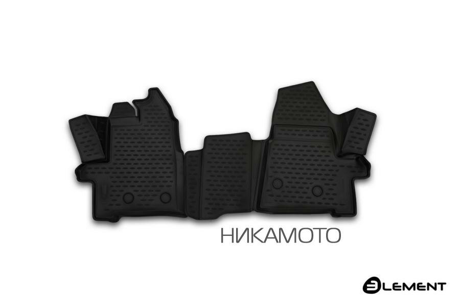 ELEMENT-AUTOFAMILY ELEMENT3D1675210K Коврики 3D в салон FORD Transit, 2014->, 2 шт. (полиуретан)