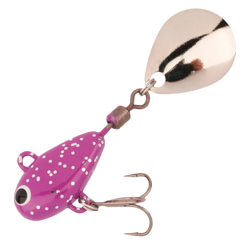 Тейл спиннер UF-Studio Hurricane #Violet Glitter - размер 3 см