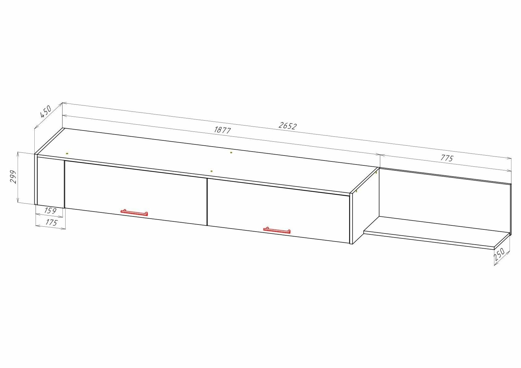 Антресоль для Бонн Элегант (угол справа) 160 см, высота с Антресолью 240 см Венге магия