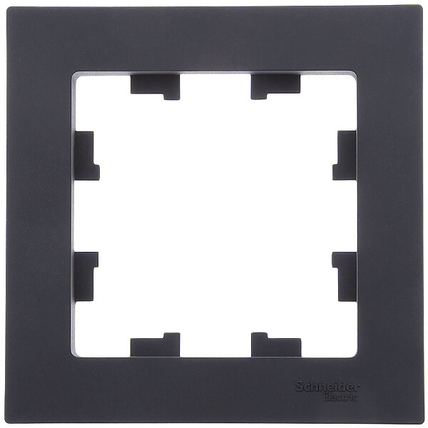 Рамка-1 Atlas Design ATN001401 базальт Schneider Electric (5 шт. в комплекте)