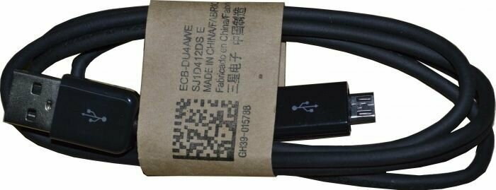 Кабель Micro-USB Samsung ECB-DU4AWE для Samsung / Sony / Xiaomi / Honor / Huawei / Lenovo Poco Oppo LeEco Tecno ZTE BQ 1 м Черный (Black)