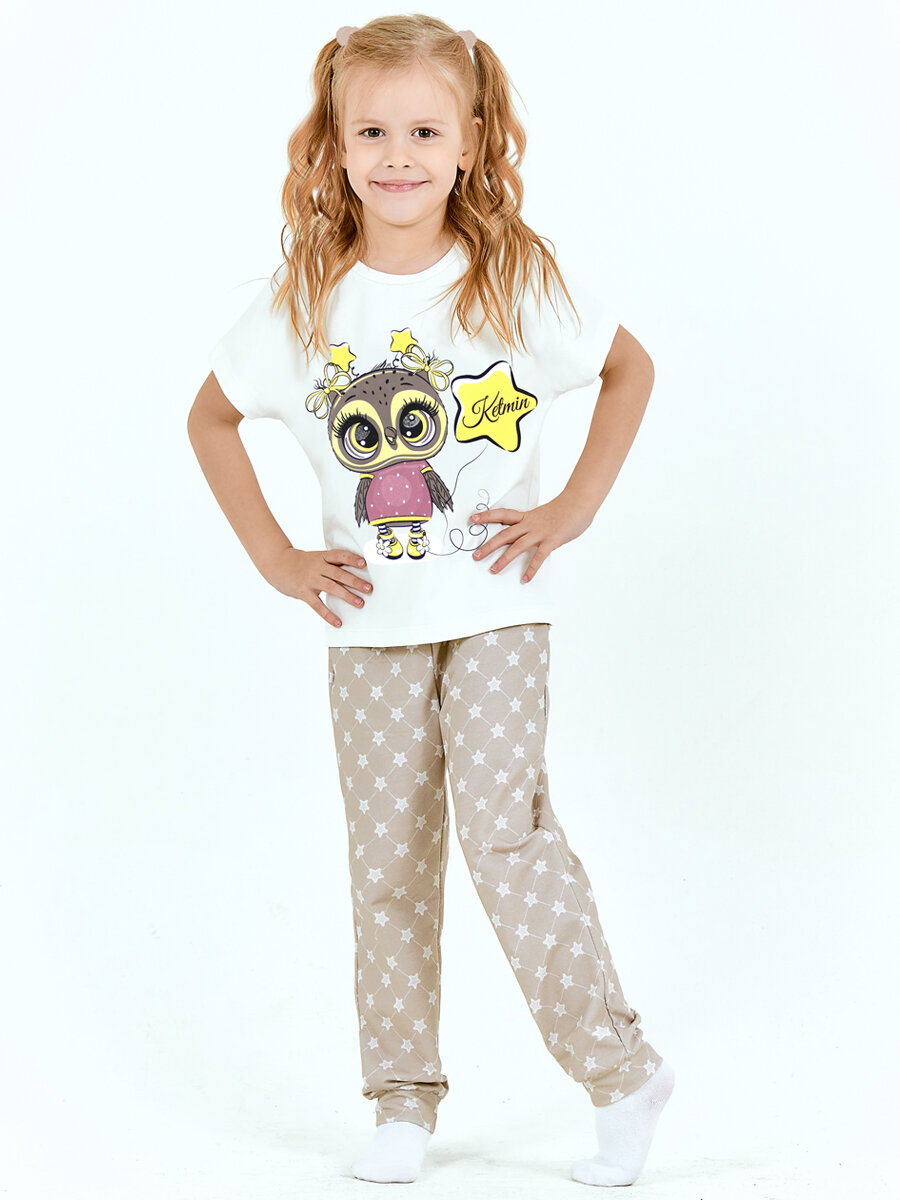 Пижама детская с брюками футер PREMIUM LINE