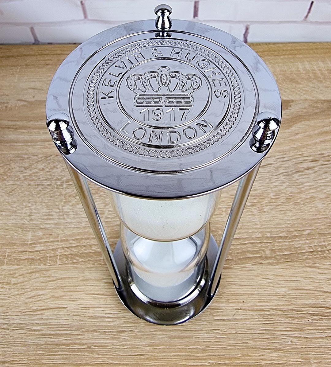 Часы песочные 30 минут «Лондон» серебро (20х10х10)см