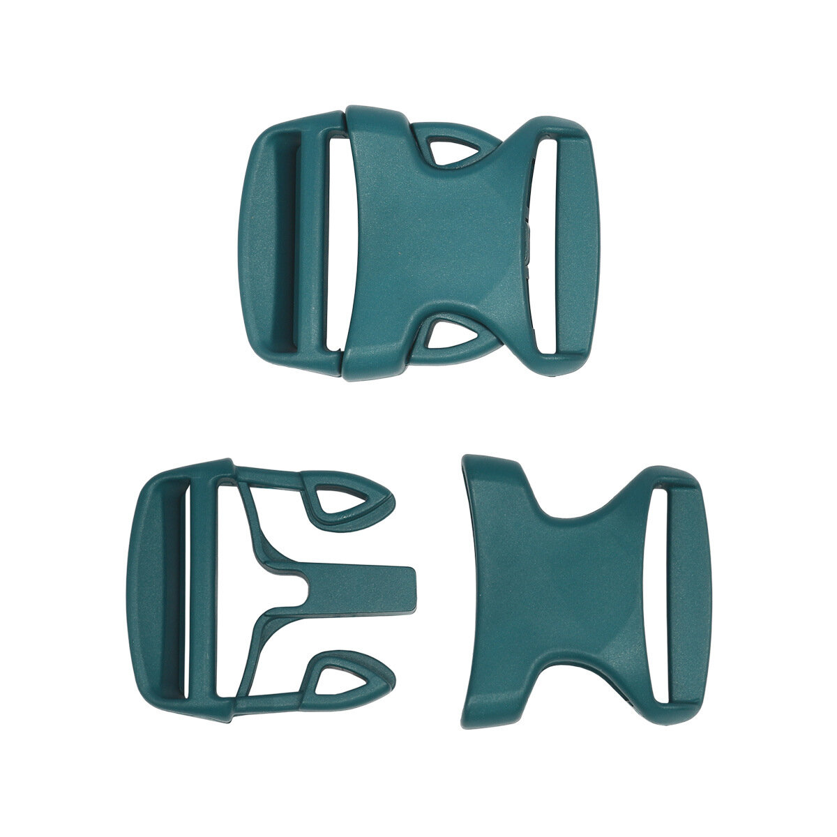 Фастекс застежка для рюкзаков, ремней и сумок 30 мм, 50 шт, полиамид, Айрис (зеленый)