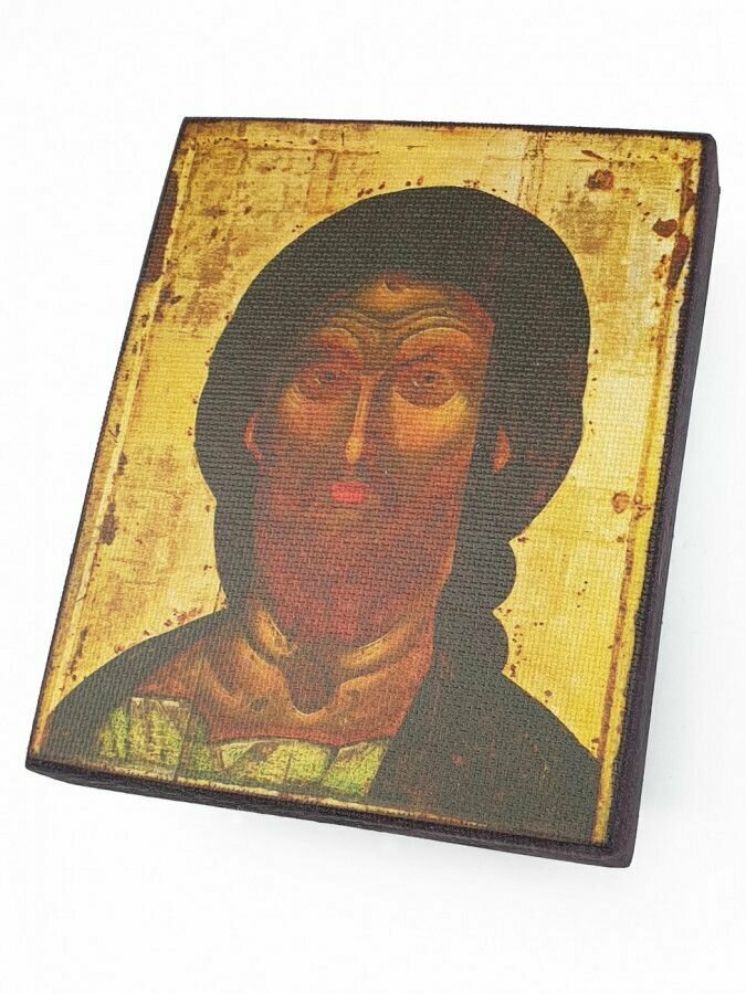 Икона Спас Ярое Око 14 век, под старину, 15х19 см