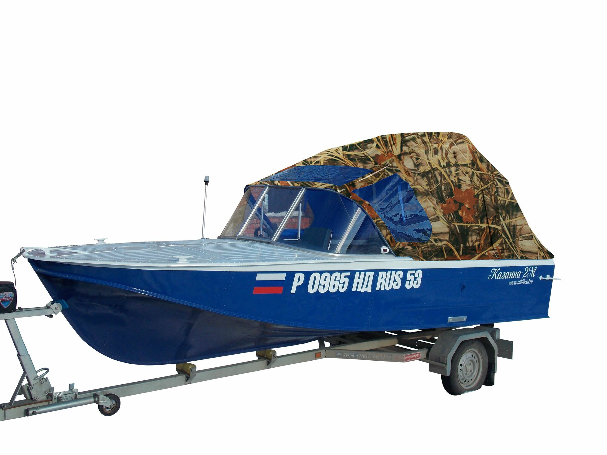 Казанка 2М. Стекло с калиткой, тент, дуги, крепление. Комплект