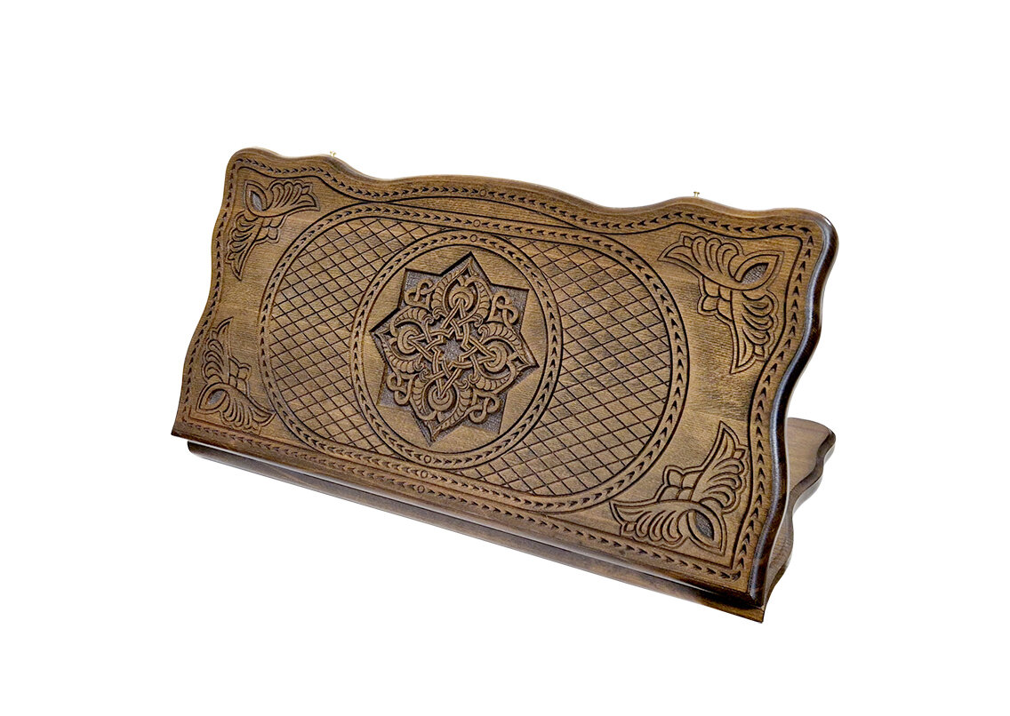 Нарды резные "Тёмный Узор 1" 50, Mirzoyan