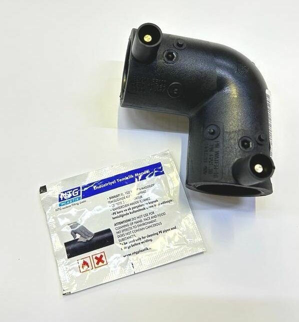 Отвод 90 градусов ПНД электросварной NTG Plastik 32мм SDR11 ПЭ100