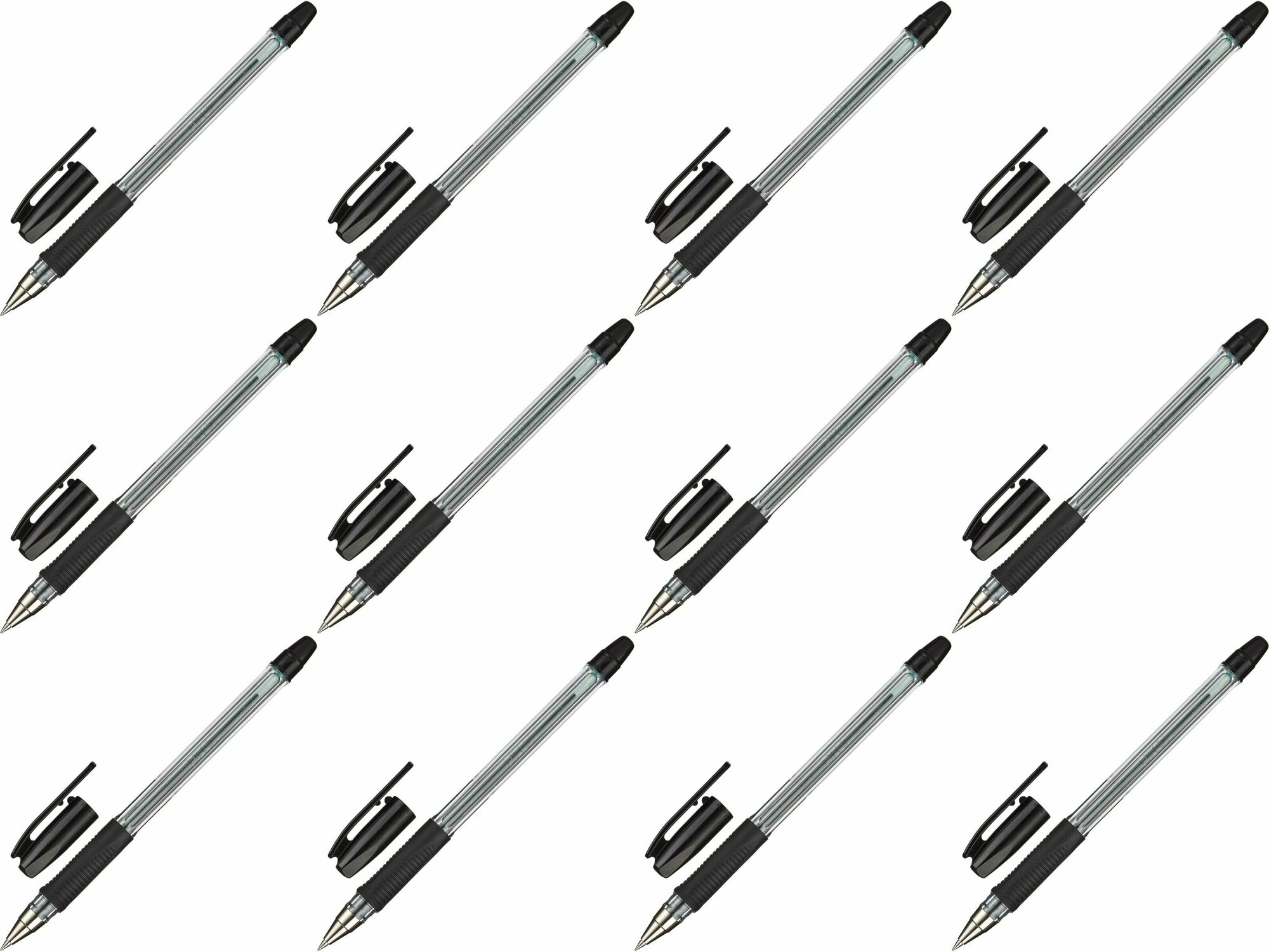 Pilot Ручка шариковая неавтоматическая черная, 0.22 мм, 12 шт