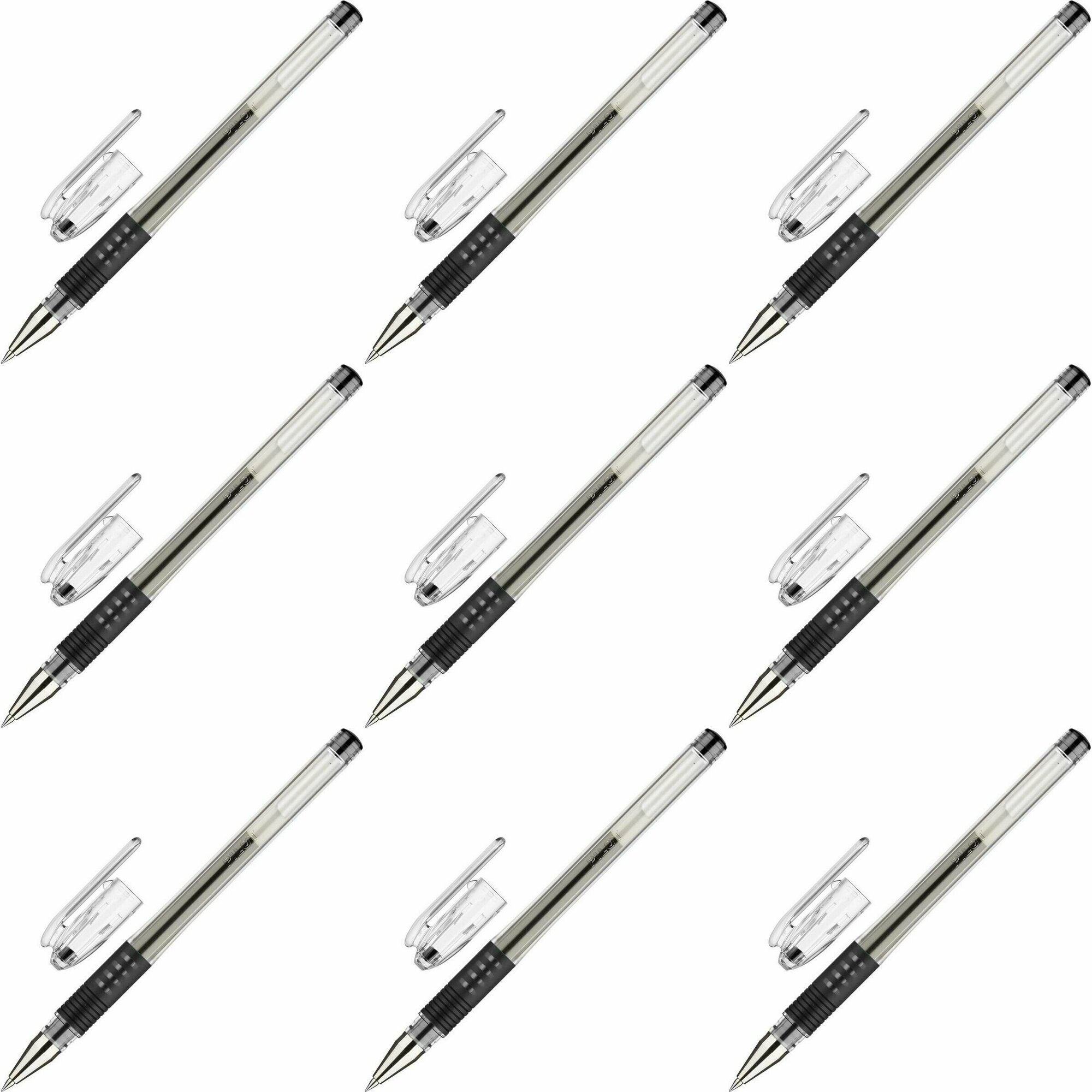 Pilot Ручка гелевая неавтоматическая черная 0,3 мм, 9 шт