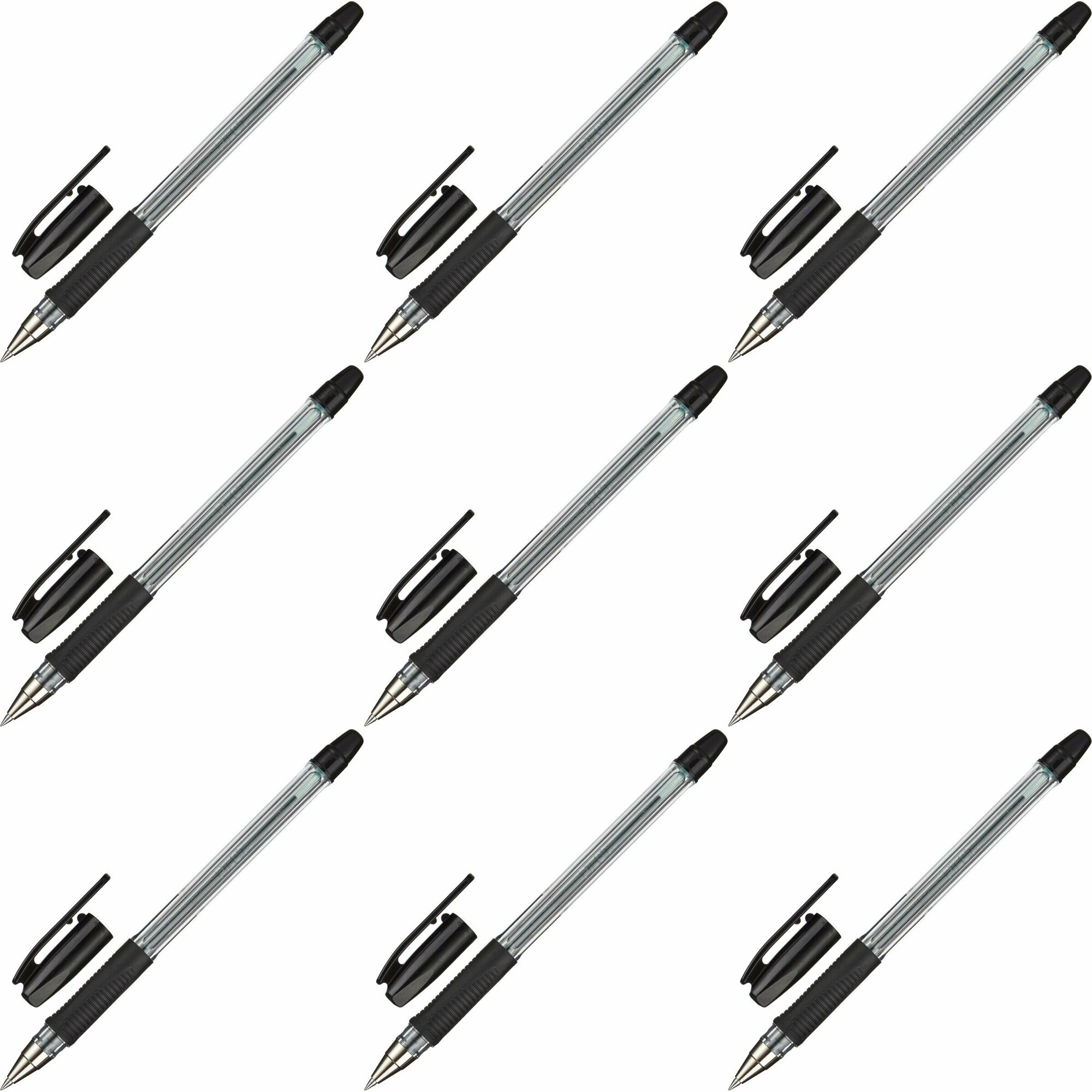 Pilot Ручка шариковая неавтоматическая черная, 0.22 мм, 9 шт