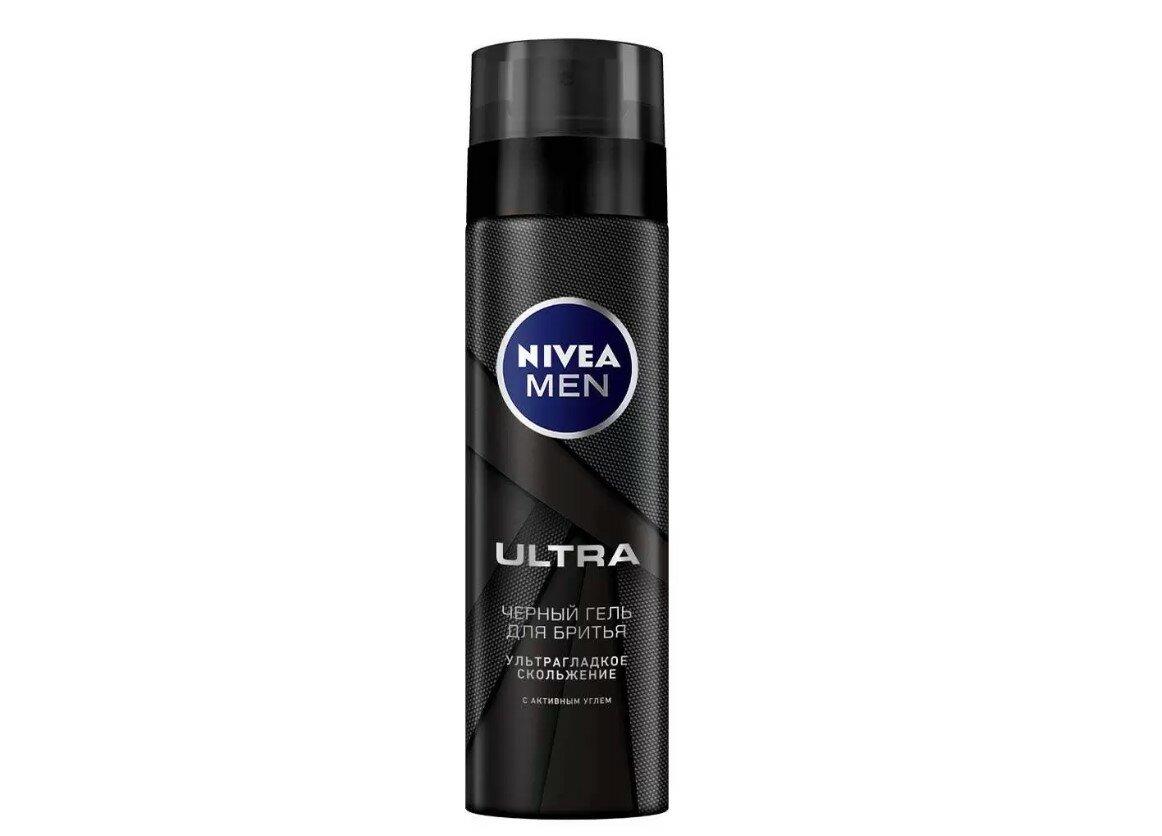 Гель для бритья Nivea Men, Ultra, Черный, 200 мл