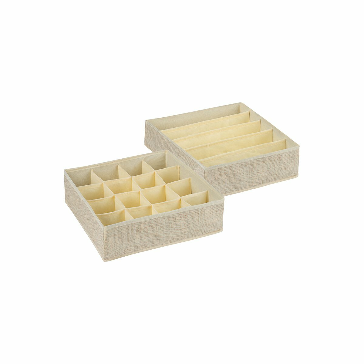 Набор из двух коробок для хранения, текстиль, 32*32*10см (104964)