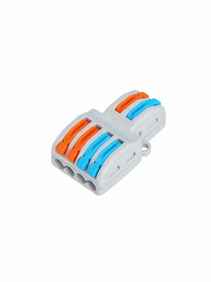 Клеммы цветные для проводов 6 контактов 50 шт