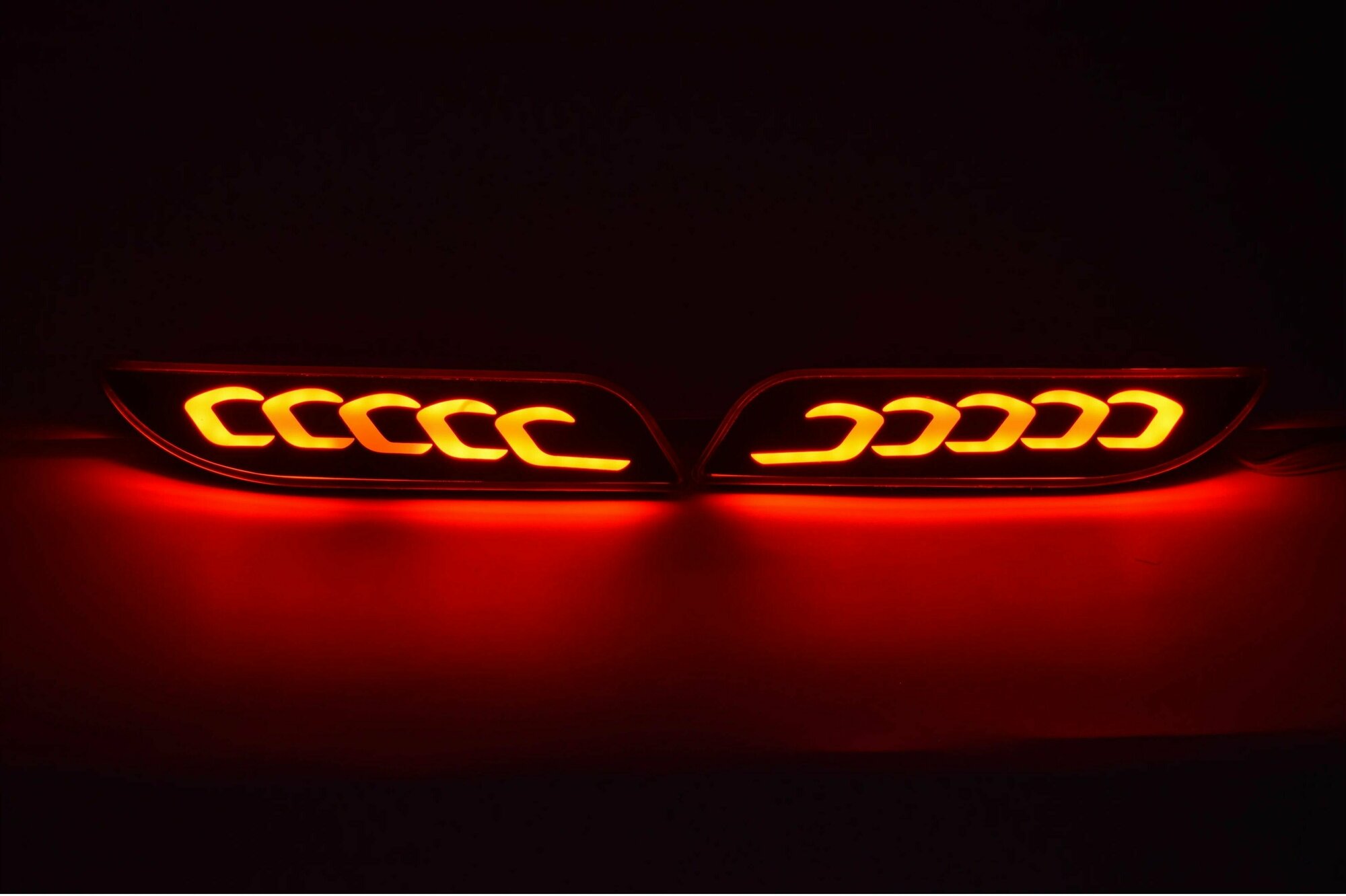 Катафоты приора задний бампер диодные 2 шт.