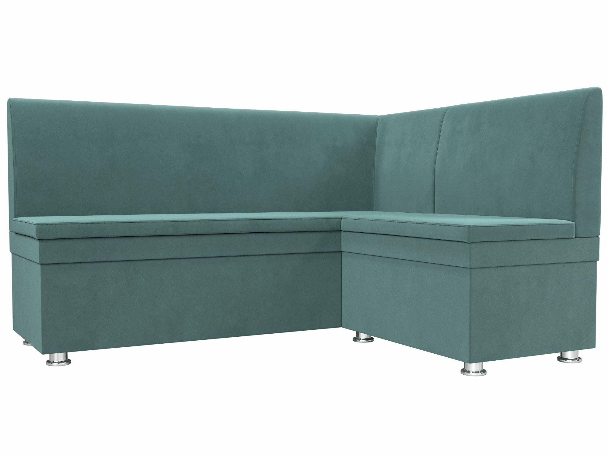 Кухонный угловой диван Уют правый угол, Велюр, Модель 109625