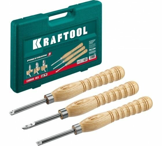 Набор резцов по дереву "Kraftool Precision-3"